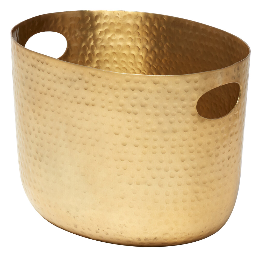 American Metalcraft ATHG9 Gold Hammered Aluminum Beverage Tub - 12 1/4 ...