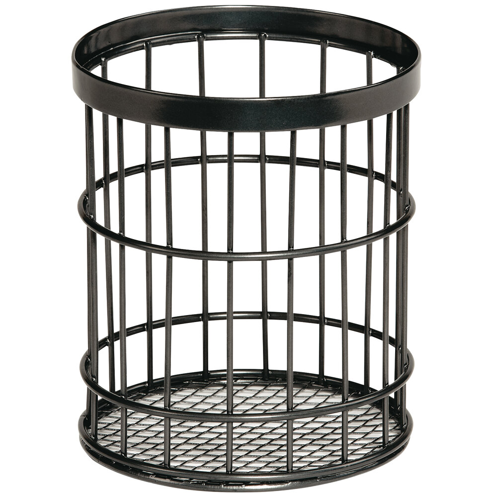 GET Enterprises WB-55-MG Urban Renewal 4 1/2" x 5 1/2" Metal Gray Round ...