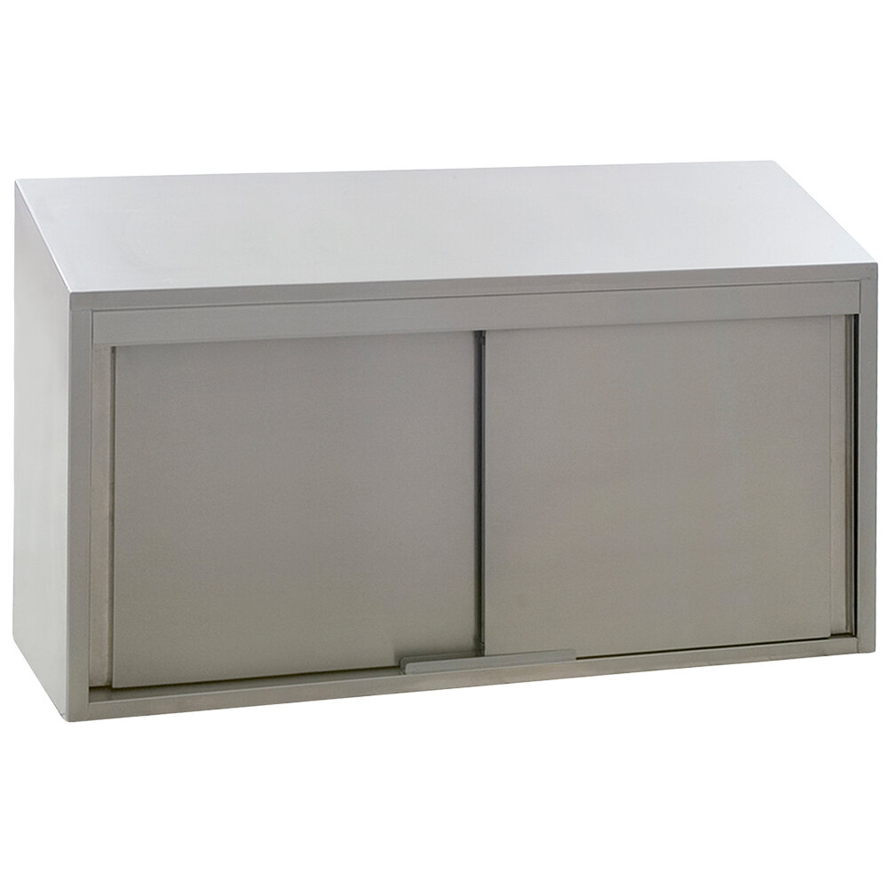 Eagle Group WCS-54 54" Stainless Steel Wall Cabinet with Sliding Doors