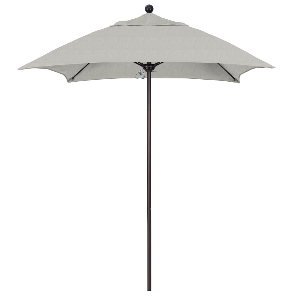 California Umbrella ALTO 604 SUNBRELLA 1A Venture 6' Square Push Lift ...
