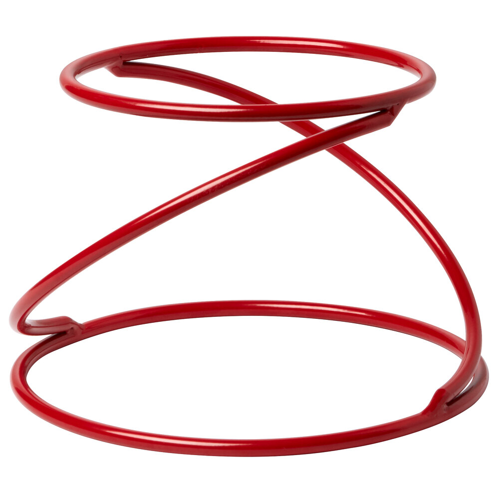 American Metalcraft LWUSR Contempo 7 1/8" Red Wrought Iron Swirl ...