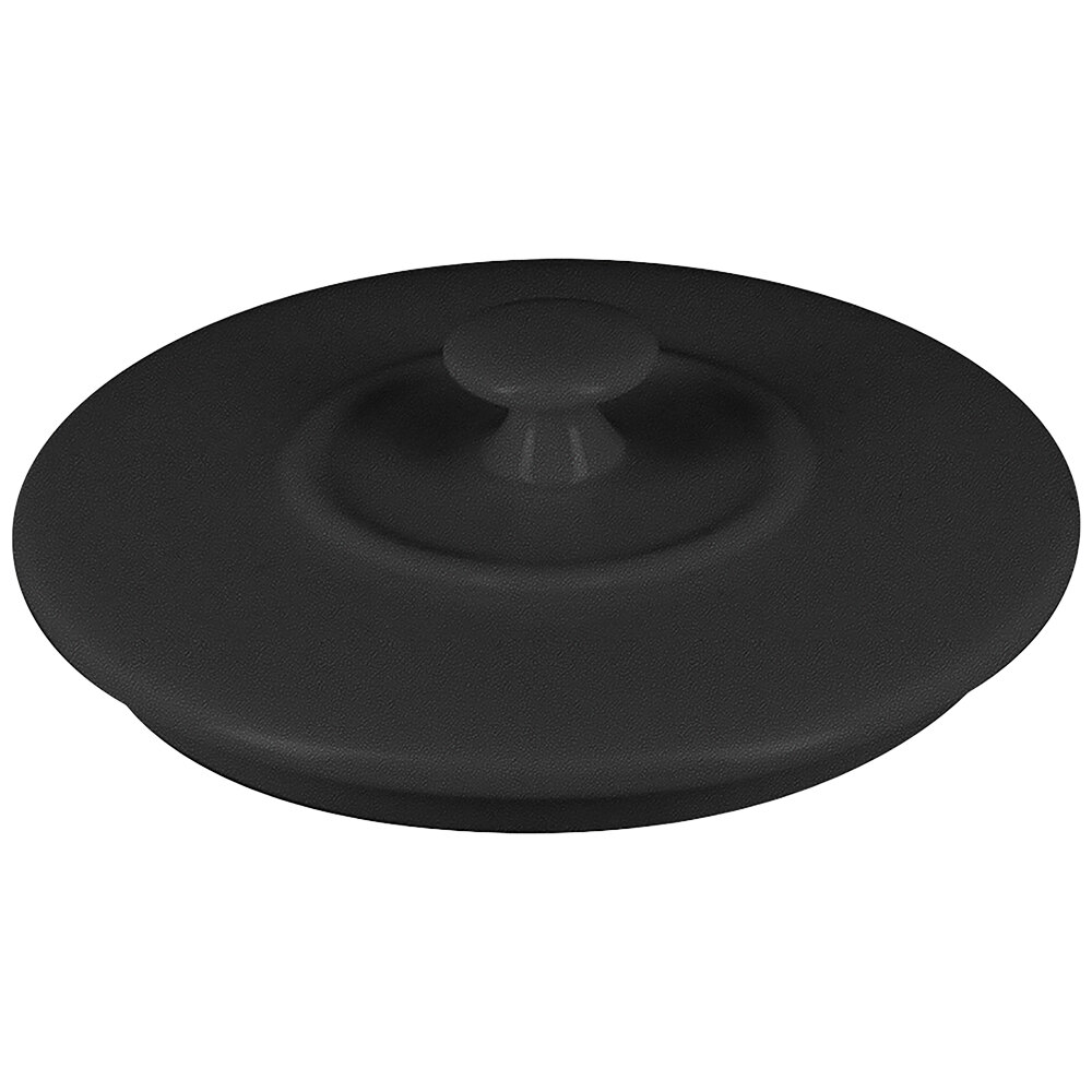RAK Porcelain CFRD09BKLD Chef's Fusion 3 3/8" Volcano Black Porcelain ...
