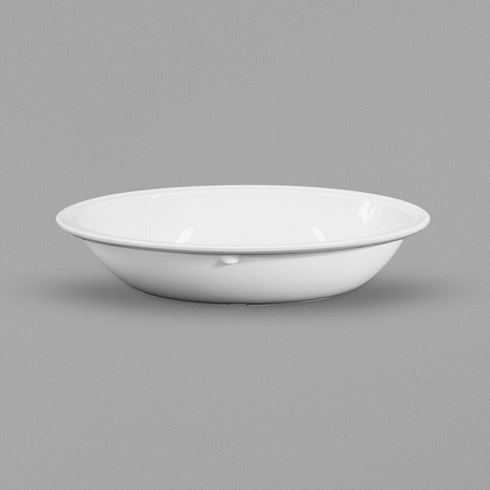 Elite Global Solutions B107OV Simplicity 32 oz. White Oval Melamine ...
