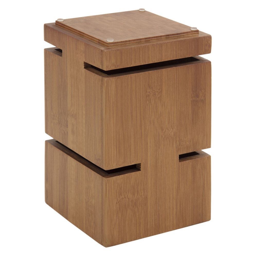 Bon Chef 9731 Tall Bamboo Riser Display - 6" x 6" x 9 1/2"