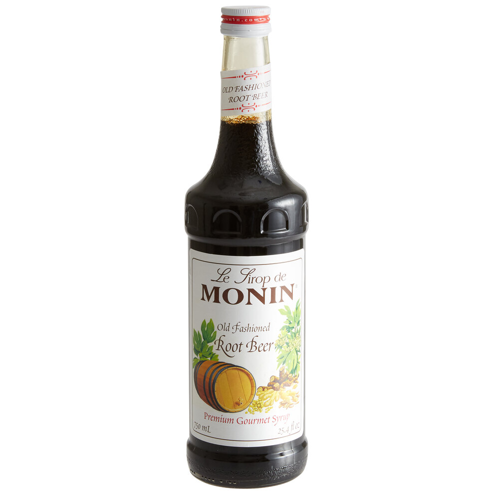 Monin Premium Old Fashioned Root Beer Flavoring Syrup 750 mL