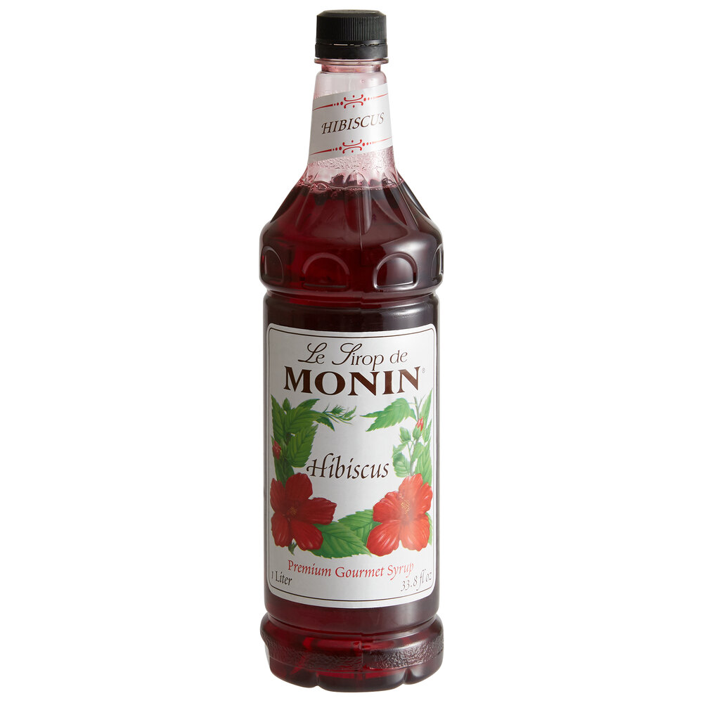 Monin Premium Hibiscus Syrup - 1 Liter Bottle
