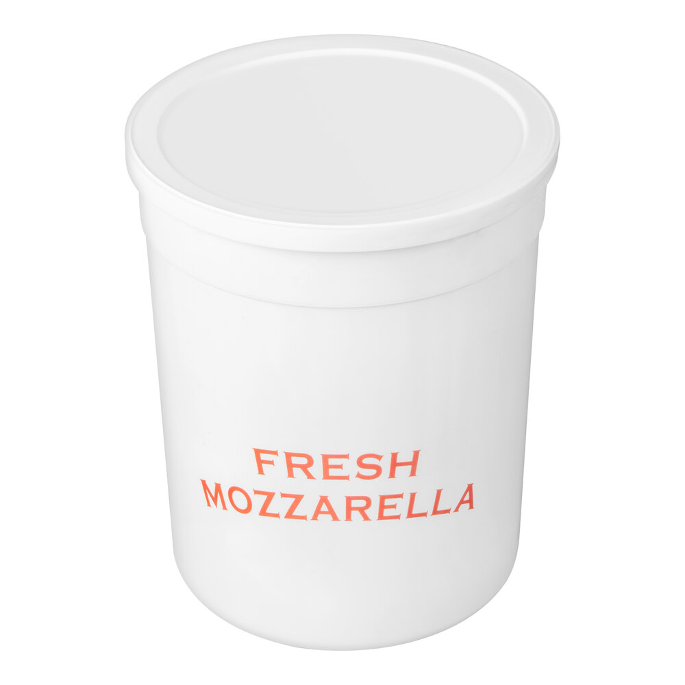 4 oz. Fresh Mozzarella Ovoline Balls 3 lb. Tub - 2/Case