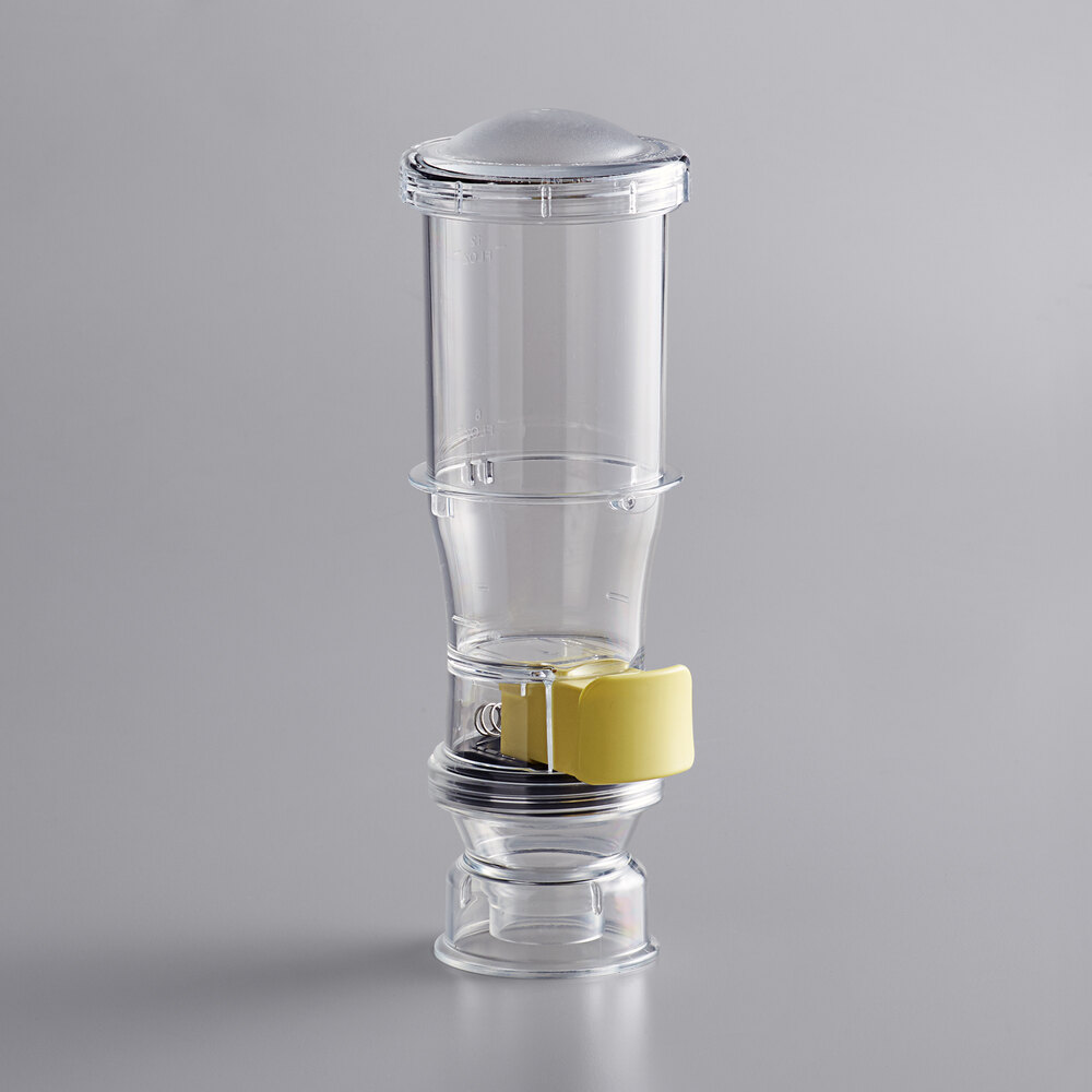 Server 87158 InSweeten 14 oz. Yellow Coffee Sweetener Dispenser