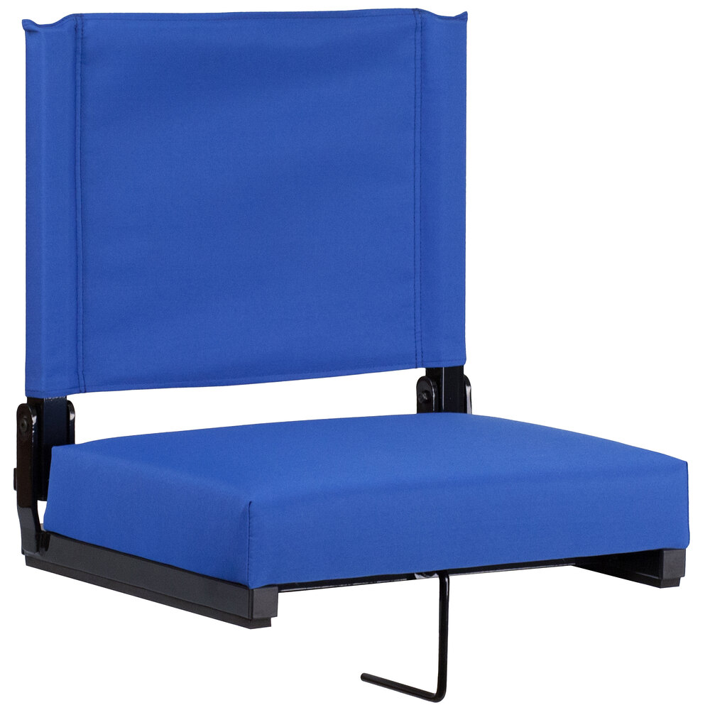 Flash Furniture XU-STA-BL-GG Grandstand Blue Ultra-Padded Bleacher ...