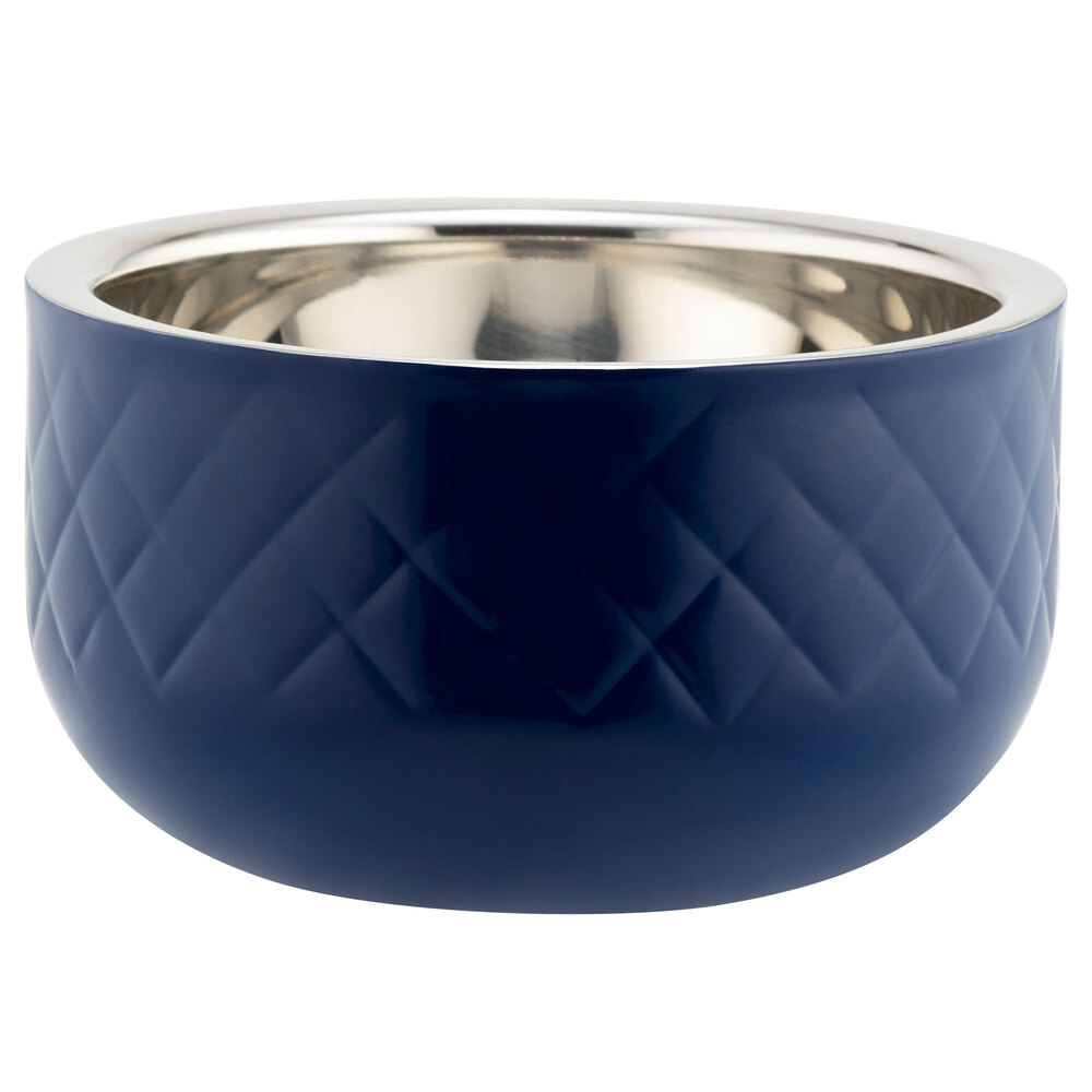 Bon Chef Diamond Collection Cold Wave 1 Qt. Cobalt Blue Triple Wall Bowl