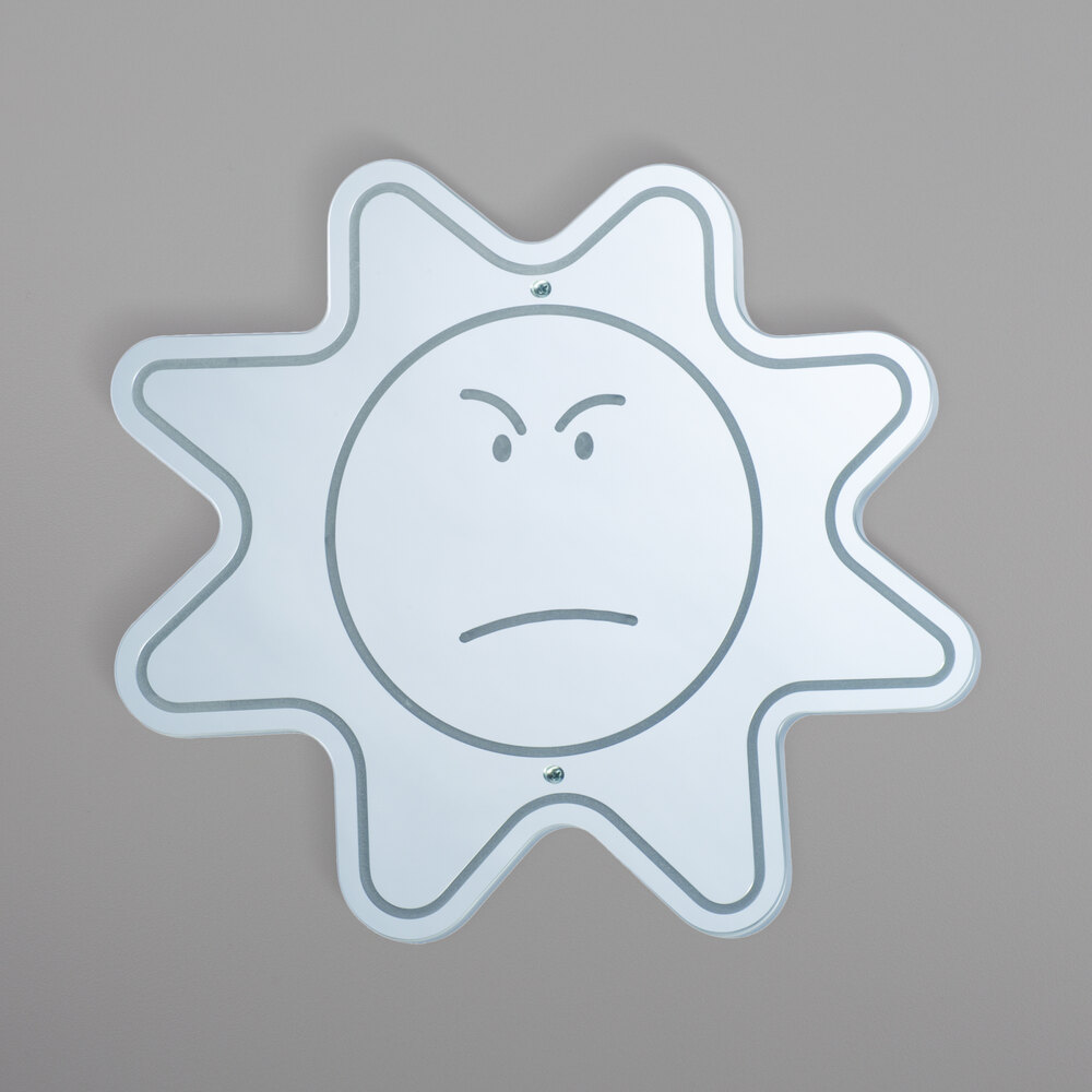 Whitney Brothers WB0039 16" x 14" x 1/8" Angry Face Mirror