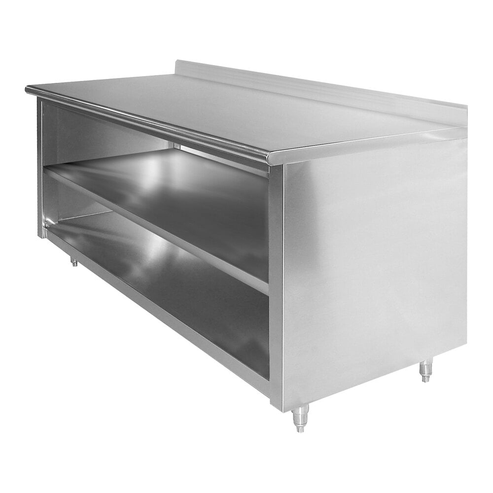 Advance Tabco EK-SS-246M 24" x 72" 14 Gauge Open Front Cabinet Base ...