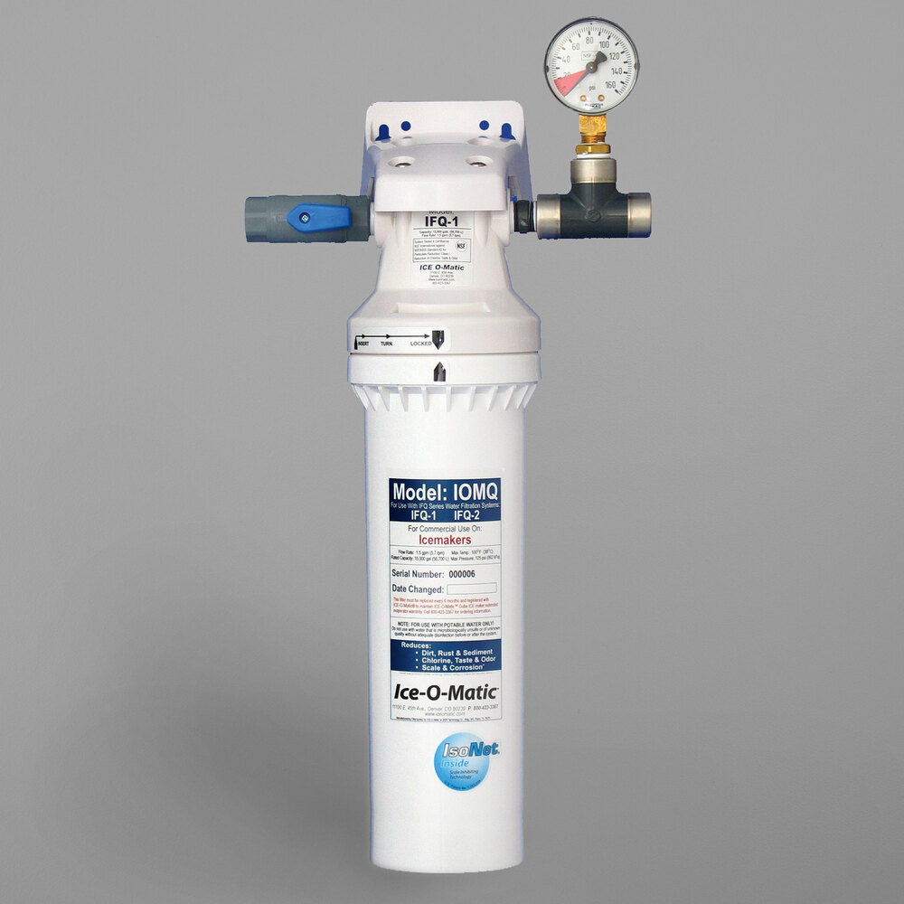Ice-O-Matic IFQ1 Single Ice Machine Water Filter - 0.5 Micron and 1.5 GPM