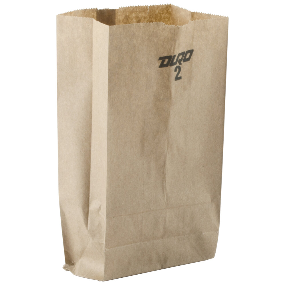 2 lb. Brown Paper Bag - 500/Bundle