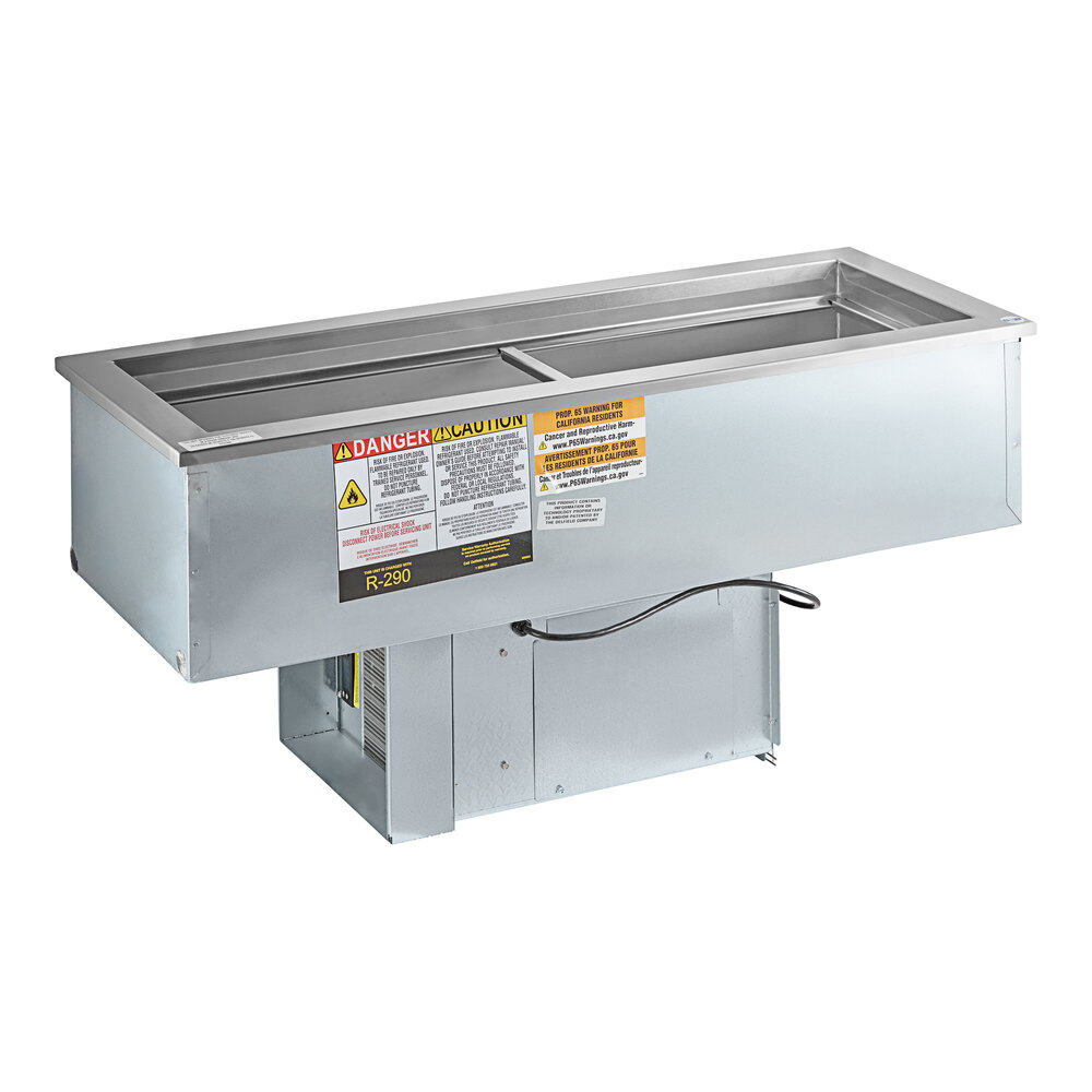 Delfield N8146NBP Narrow Two Pan Drop In Refrigerated Cold Food Well