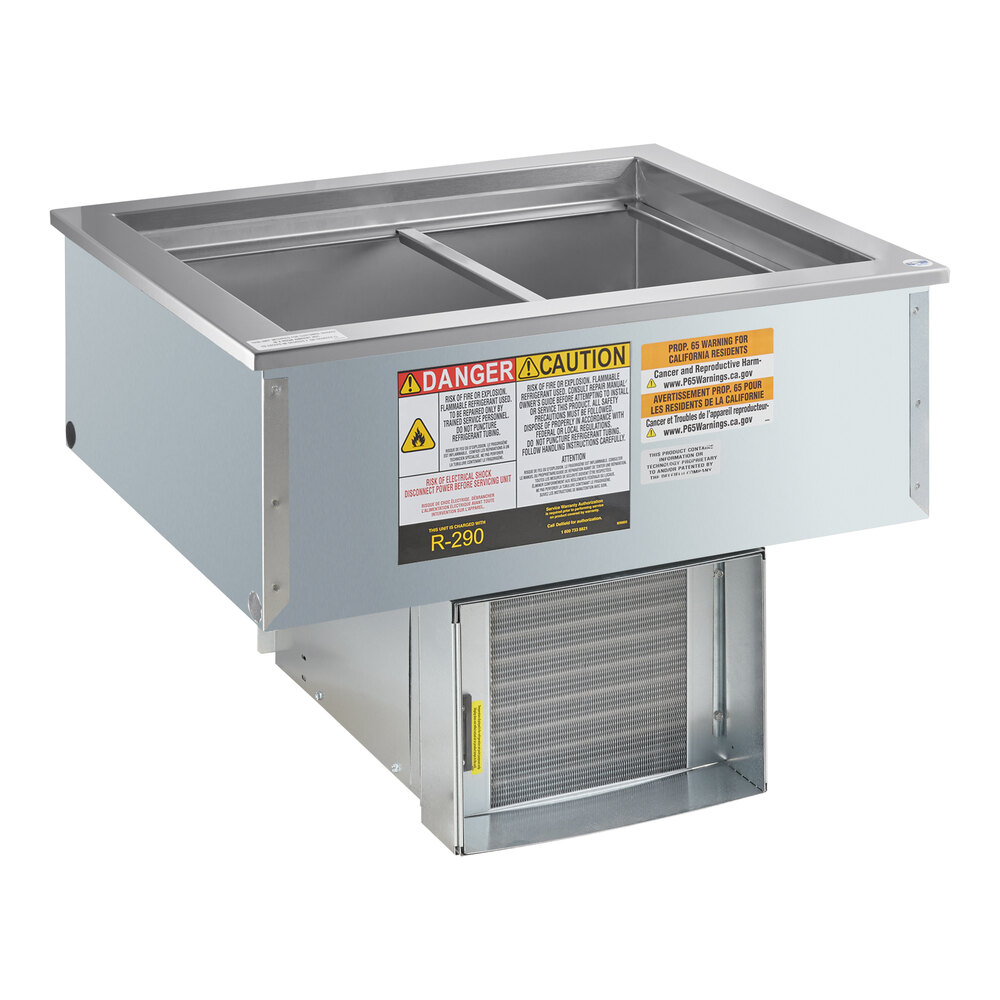 Delfield N8130BP Two Pan Drop In Refrigerated Cold Food Well