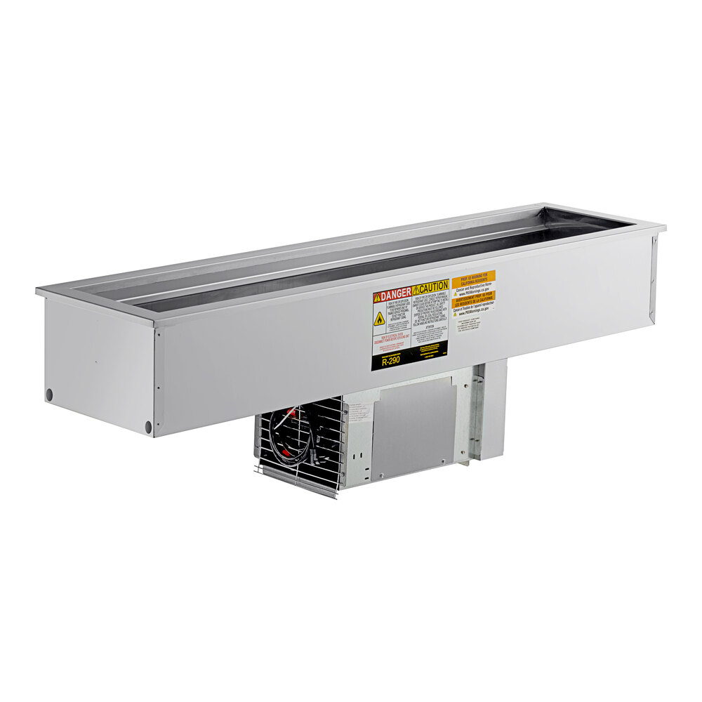 Delfield N8168NBP Narrow Three Pan Drop In Refrigerated Cold Food Well