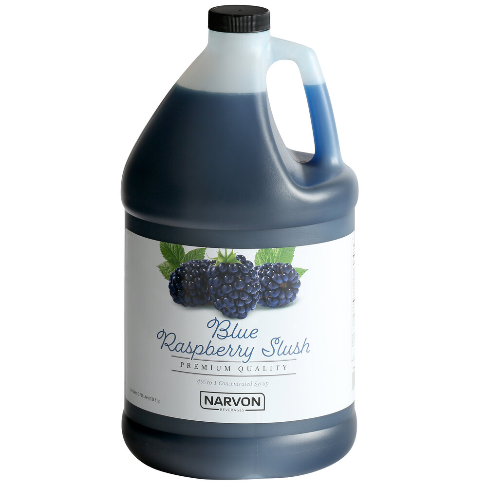 Narvon Blue Raspberry Slushy 4.5:1 Concentrate 1 Gallon - 4/Case