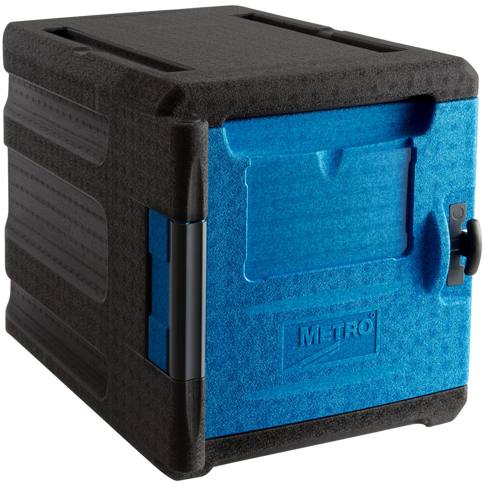 Metro Mightylite Black Front Loading EPP Insulated Food Pan Carrier ...