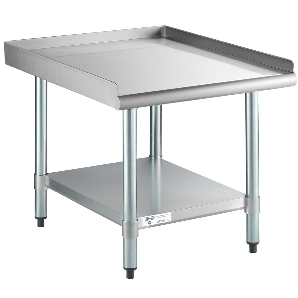Steelton 30" x 24" 18-Gauge Stainless Steel Equipment Stand with ...