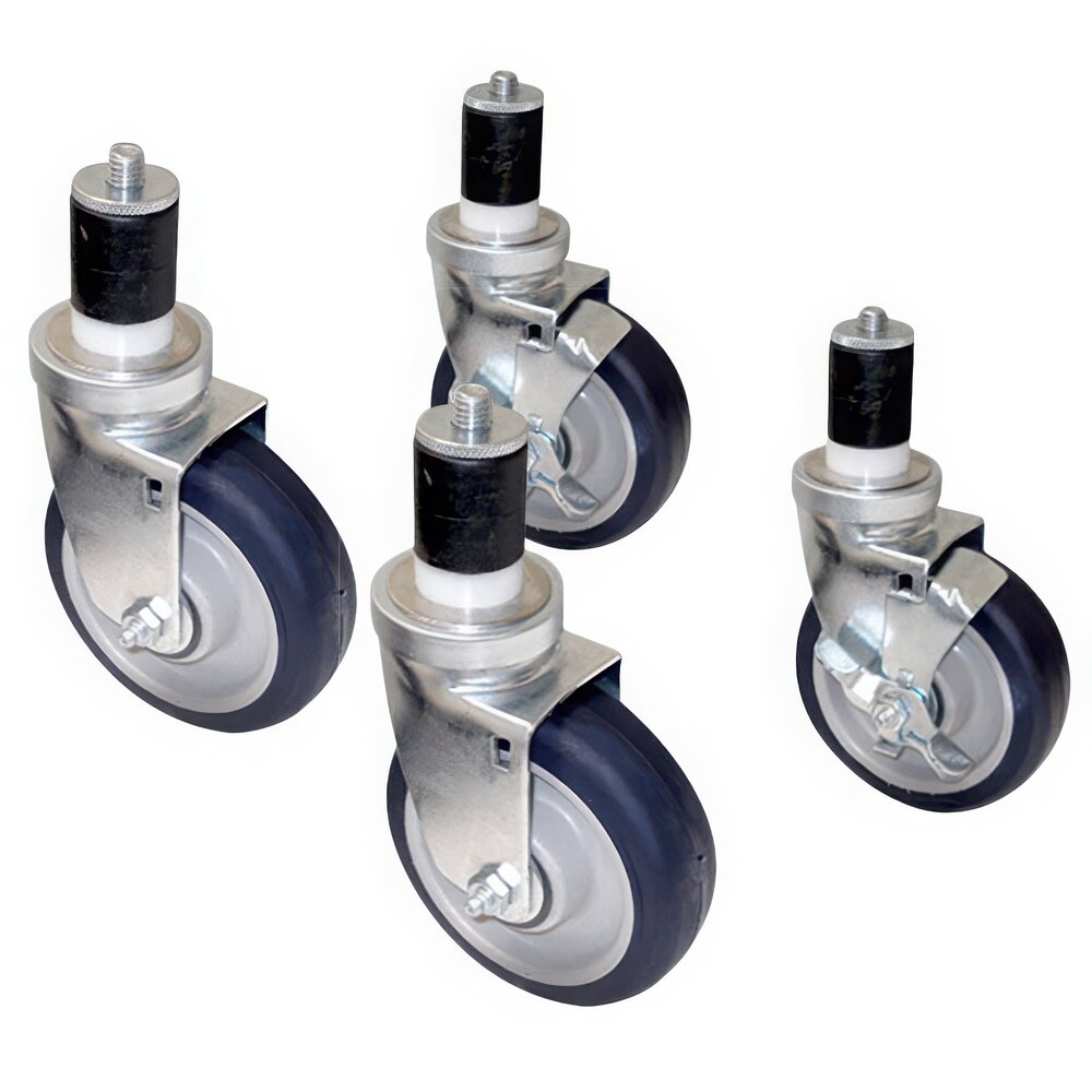 Advance Tabco TA-255 Heavy Duty Caster Set for Equipment Stands - 4/Set