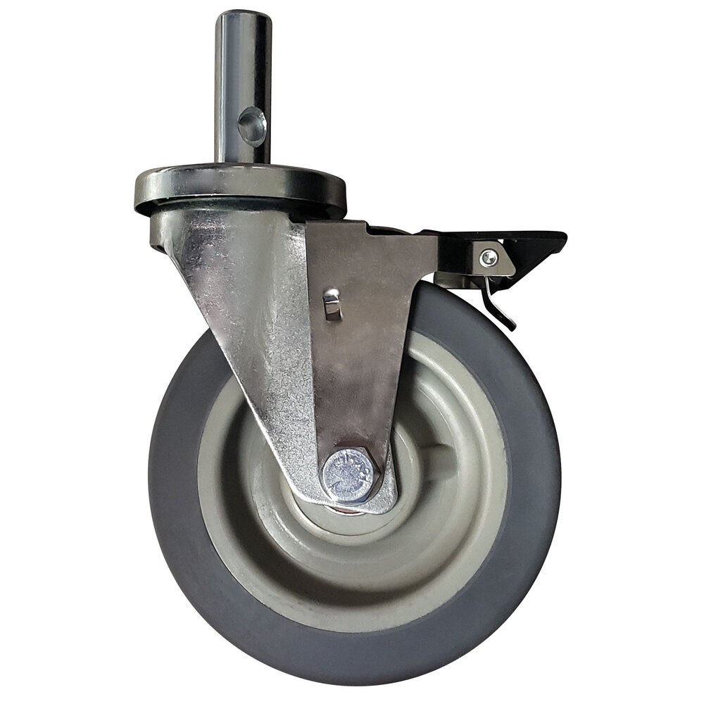 Magliner 130025 6" Thermoplastic Rubber Caster with Brake for Gemini XL