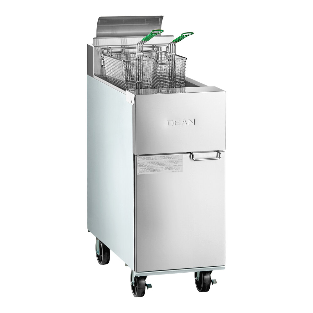 Dean by Frymaster GF14 Open Pot Natural Gas Floor Fryer 40 lb ...