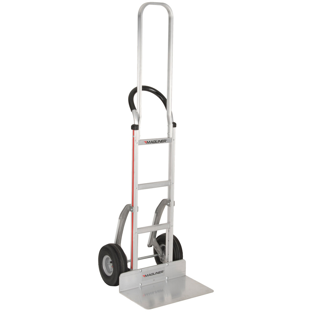 Magliner 500 lb. Straight Back Hand Truck with 10" Pneumatic Wheels ...