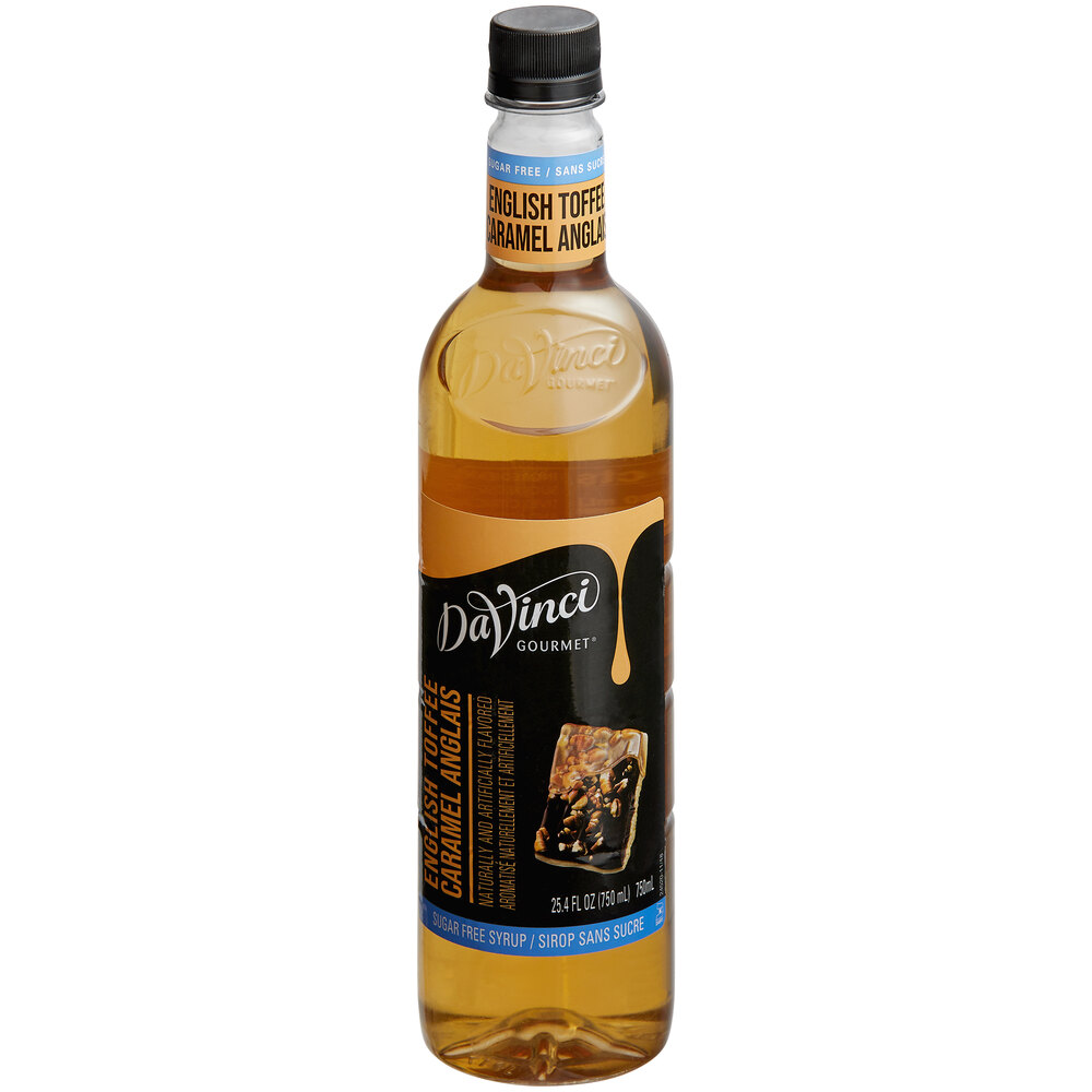 DaVinci Gourmet Sugar-Free English Toffee Flavoring Syrup 750 mL
