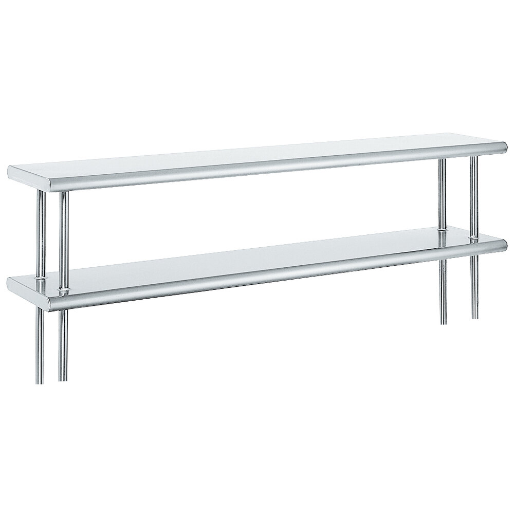 Advance Tabco ODS-12-36 12" x 36" Table Mounted Double Deck Stainless ...