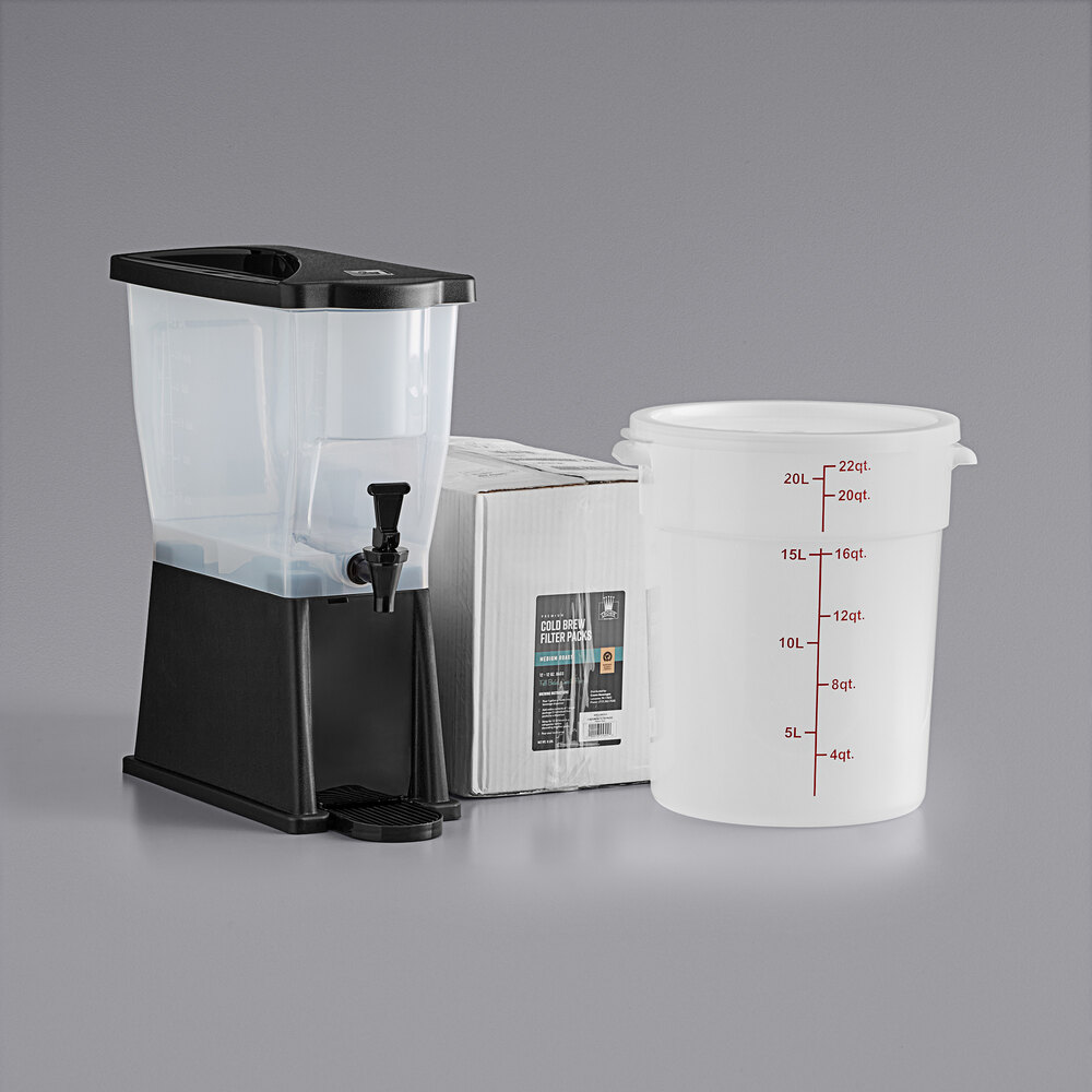 Crown Beverages 8 Gallon Capacity Cold Brew System with Coffee