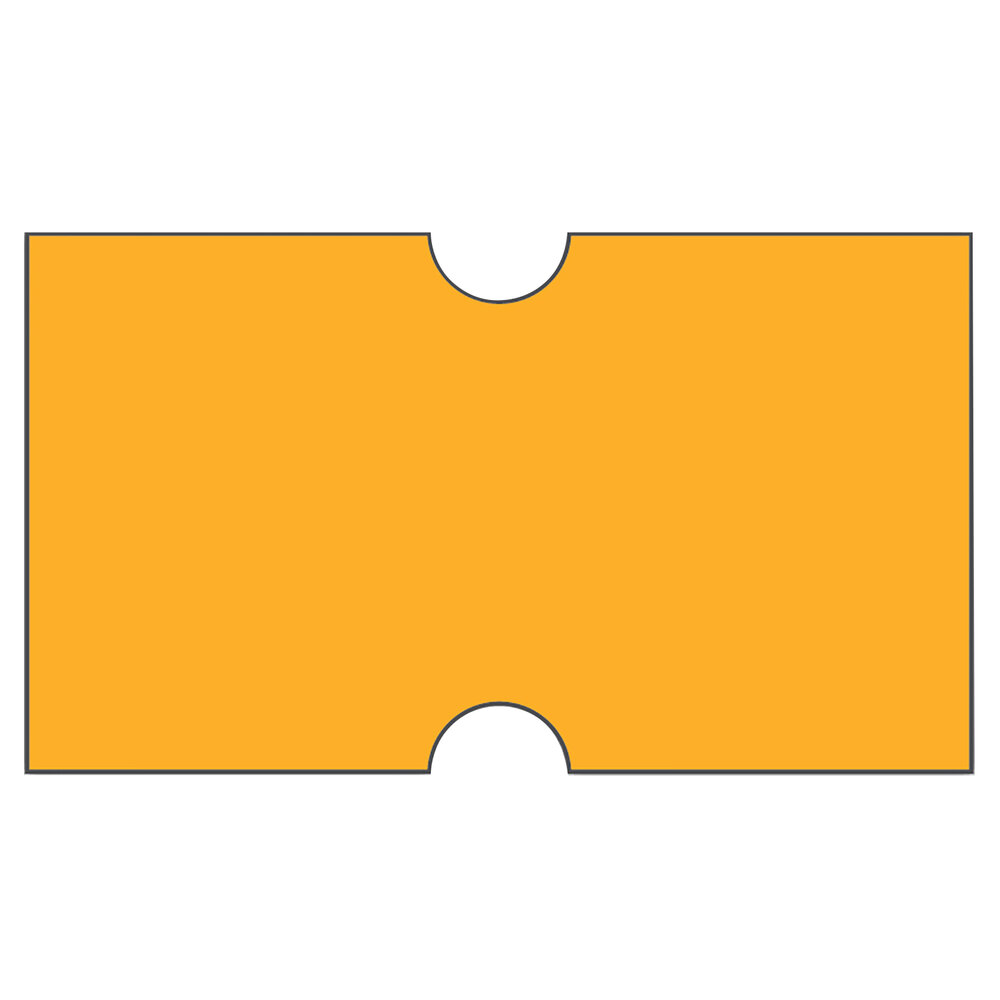 Garvey 2112-31508 2112 Series 13/16" x 1/2" Orange 1000-Count One-Line ...