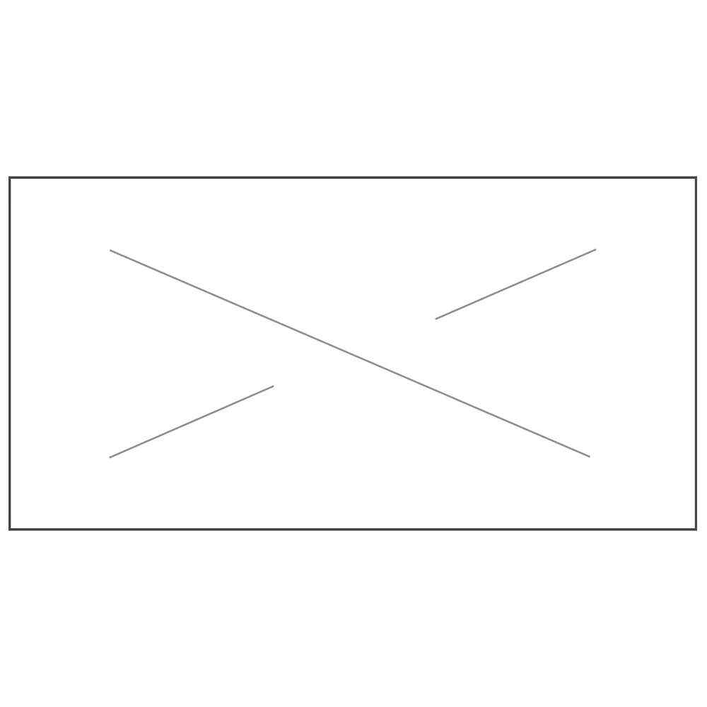 Garvey 3719-10702 3719 Series 1 7/16" x 3/4" White 800-Count Two-Line ...