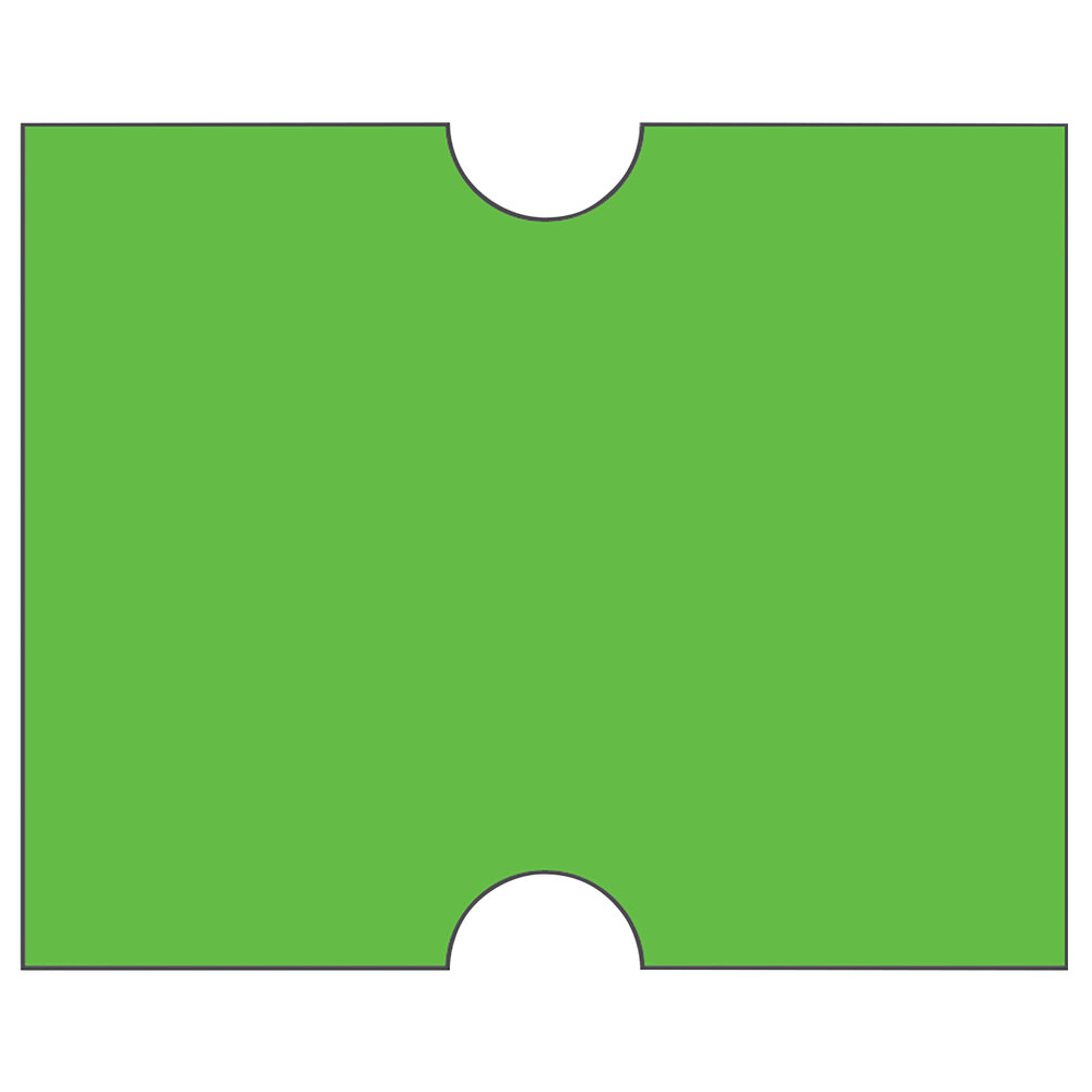Garvey 2117-31803 2117 Series 13/16" x 11/16" Green 750-Count Two-Line ...