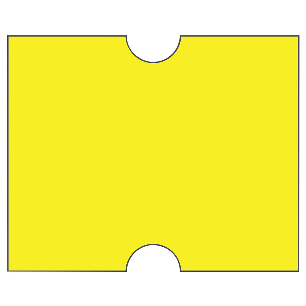 Garvey 2117-31810 2117 Series 13/16" x 11/16" Yellow 750-Count Two-Line ...