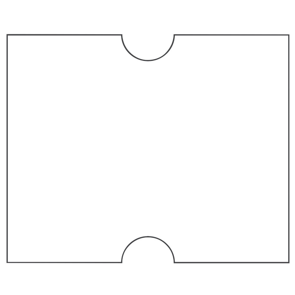 Garvey 2117-31801 2117 Series 13/16" x 11/16" White 750-Count Two-Line ...