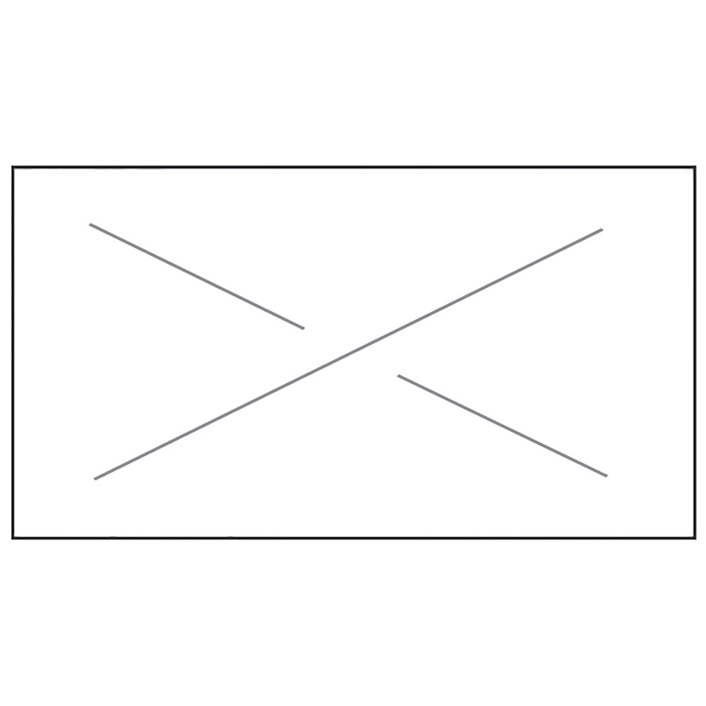 Garvey 2212-04500 2212 Series 7/8" x 1/2" White 1225-Count One-Line ...