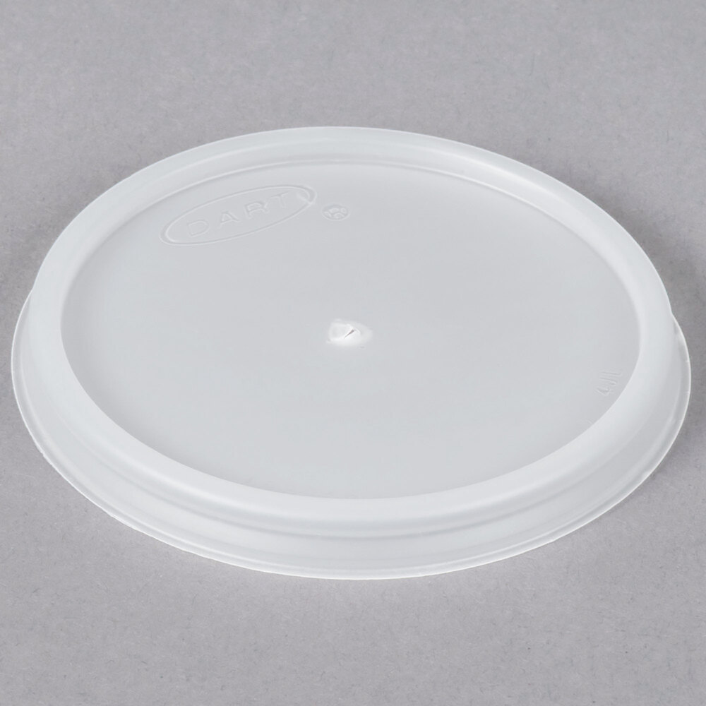 Dart 4JL Translucent Vented Lid - 1,000/Case