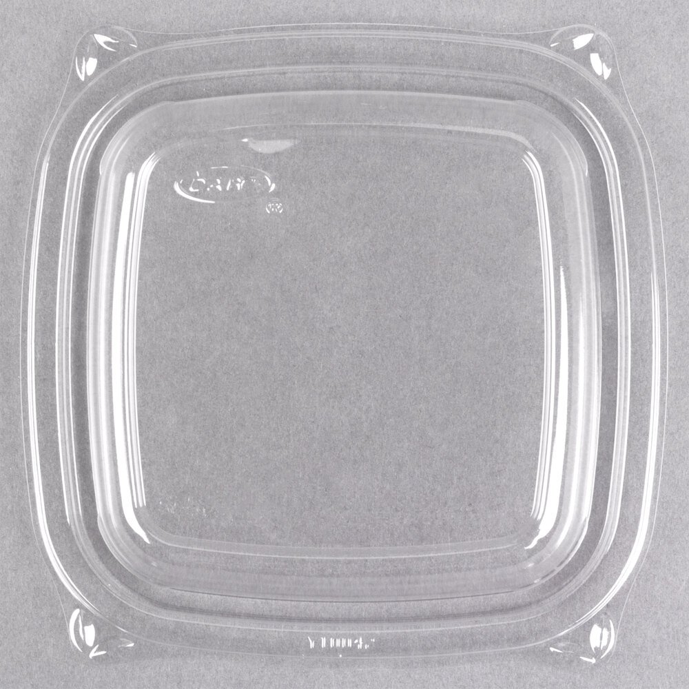 Dart C816BDL PresentaBowls Pro Clear Square Lid for 8, 12, and 16 oz ...