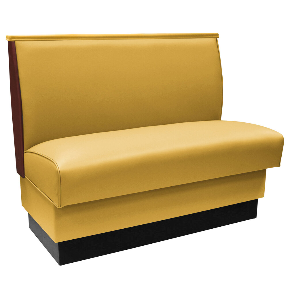 American Tables & Seating 45 1/2" Long Husk Plain Single Back Fully ...