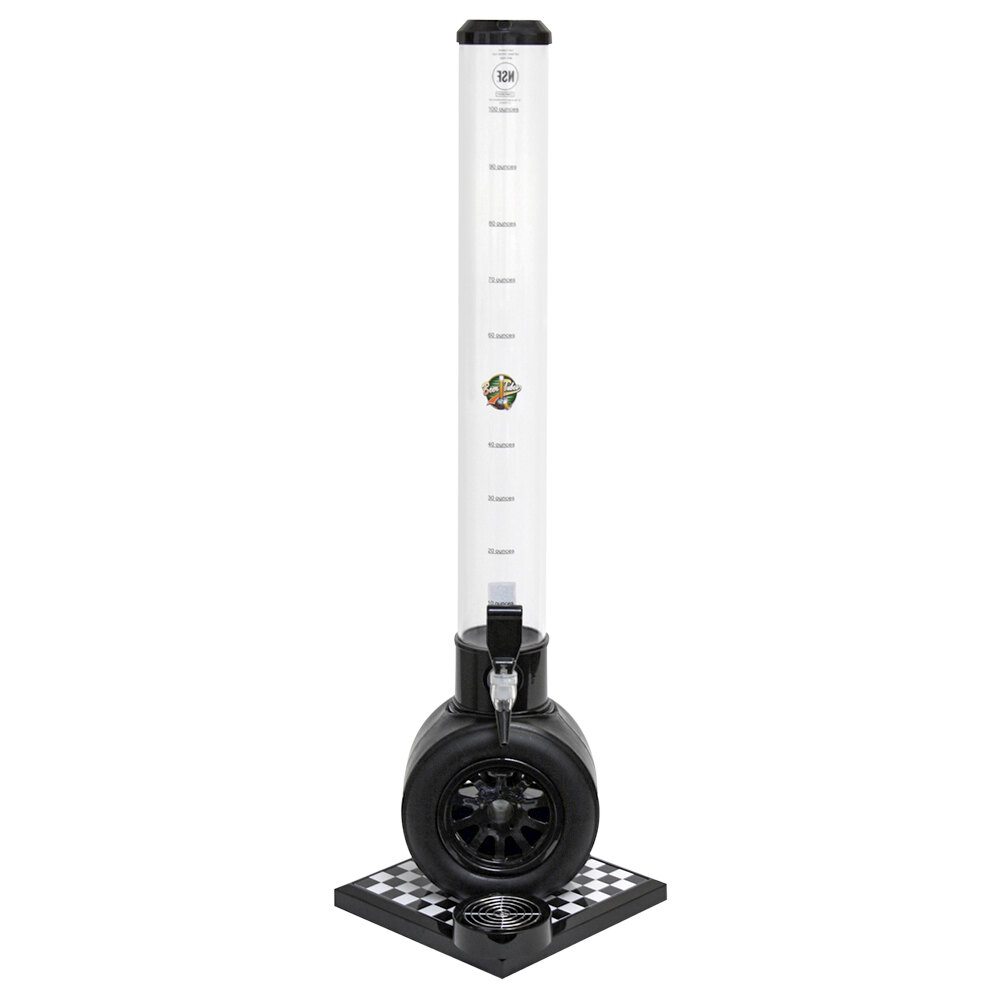 Beer Tubes RTR-32-STAP 1/4 100 oz. Tall Tube Race Tire Beer Tower