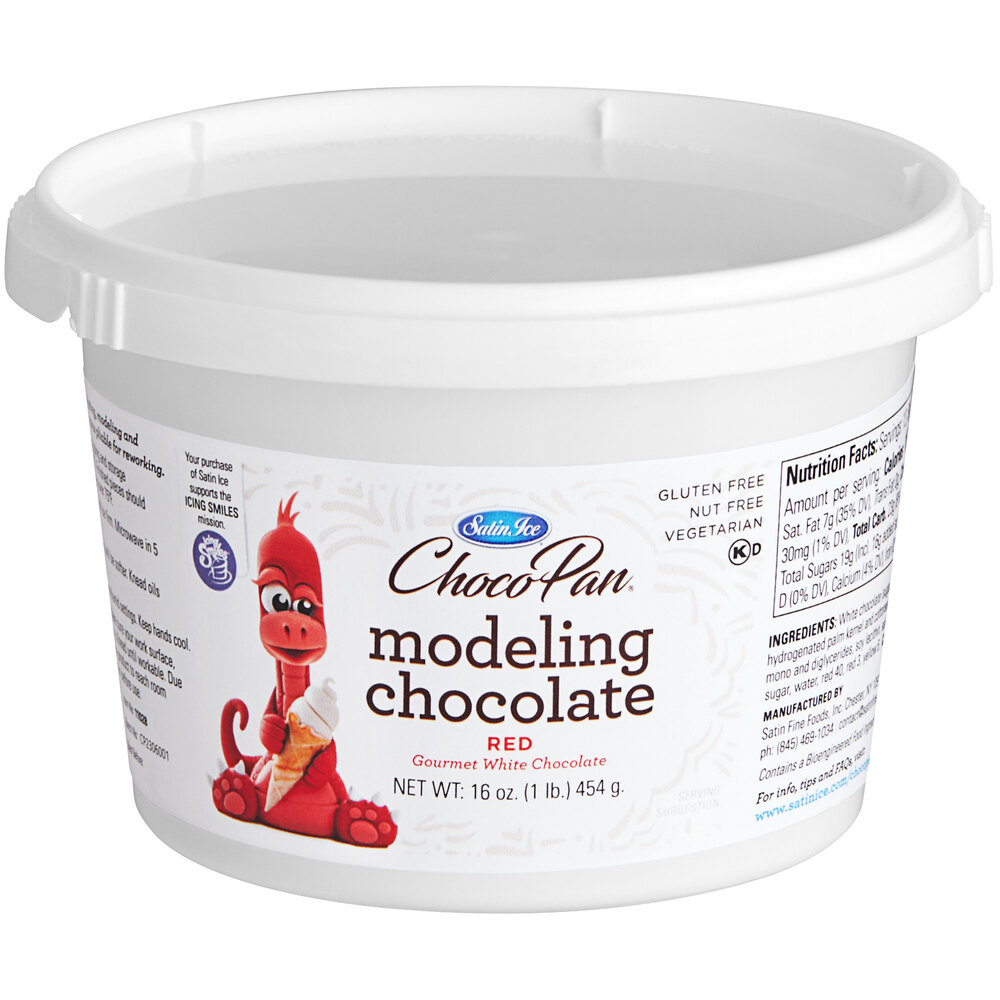 Satin Ice ChocoPan 1 lb. Red Modeling Chocolate