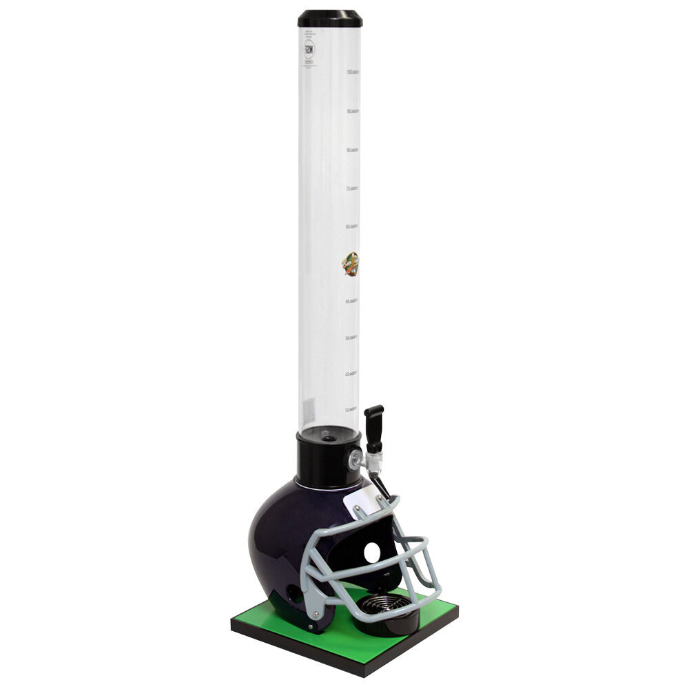 Beer Tubes FBL-32-STAP 1/4 100 oz. Customizable Tall Tube Blue Football ...