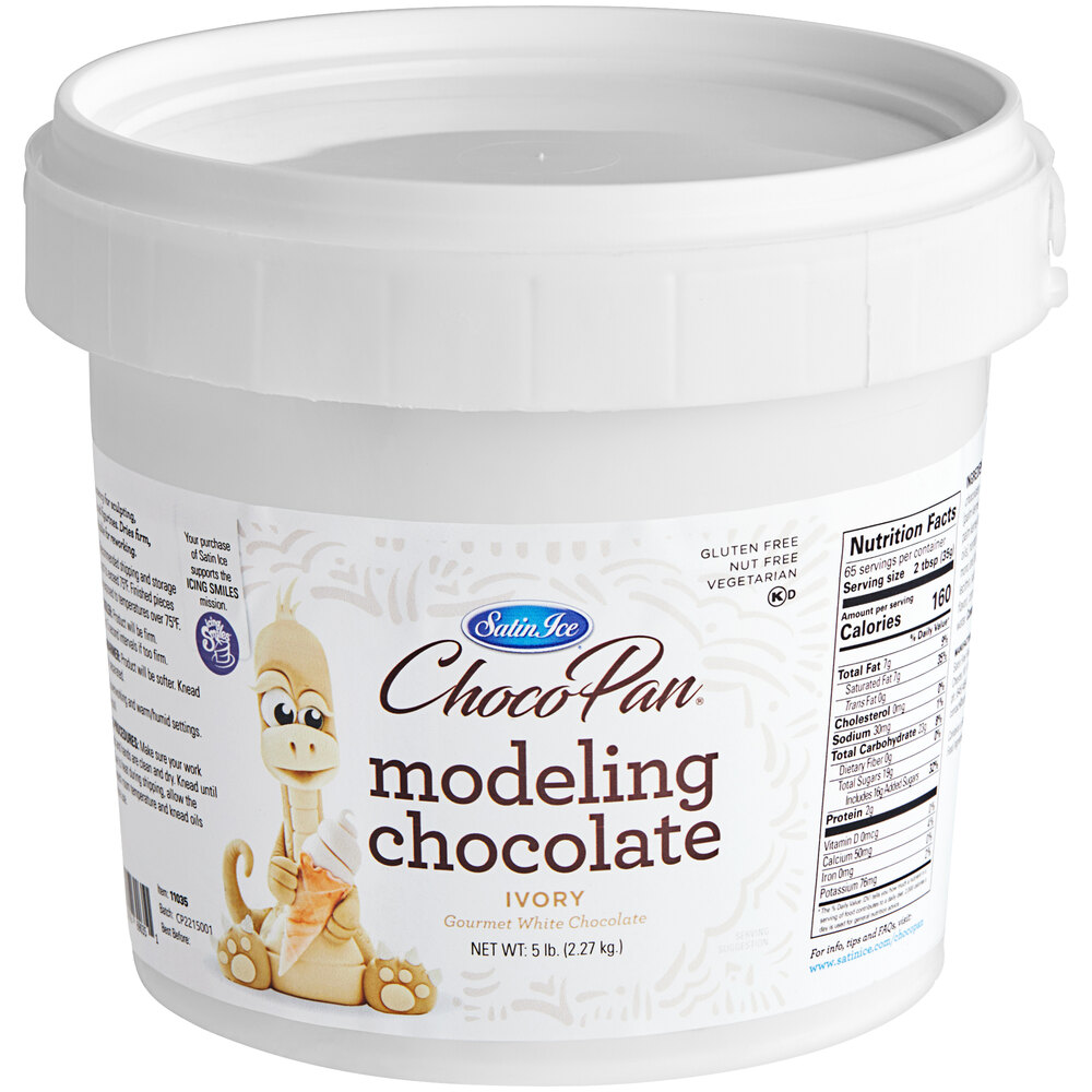 Satin Ice ChocoPan 5 lb. Ivory Modeling Chocolate