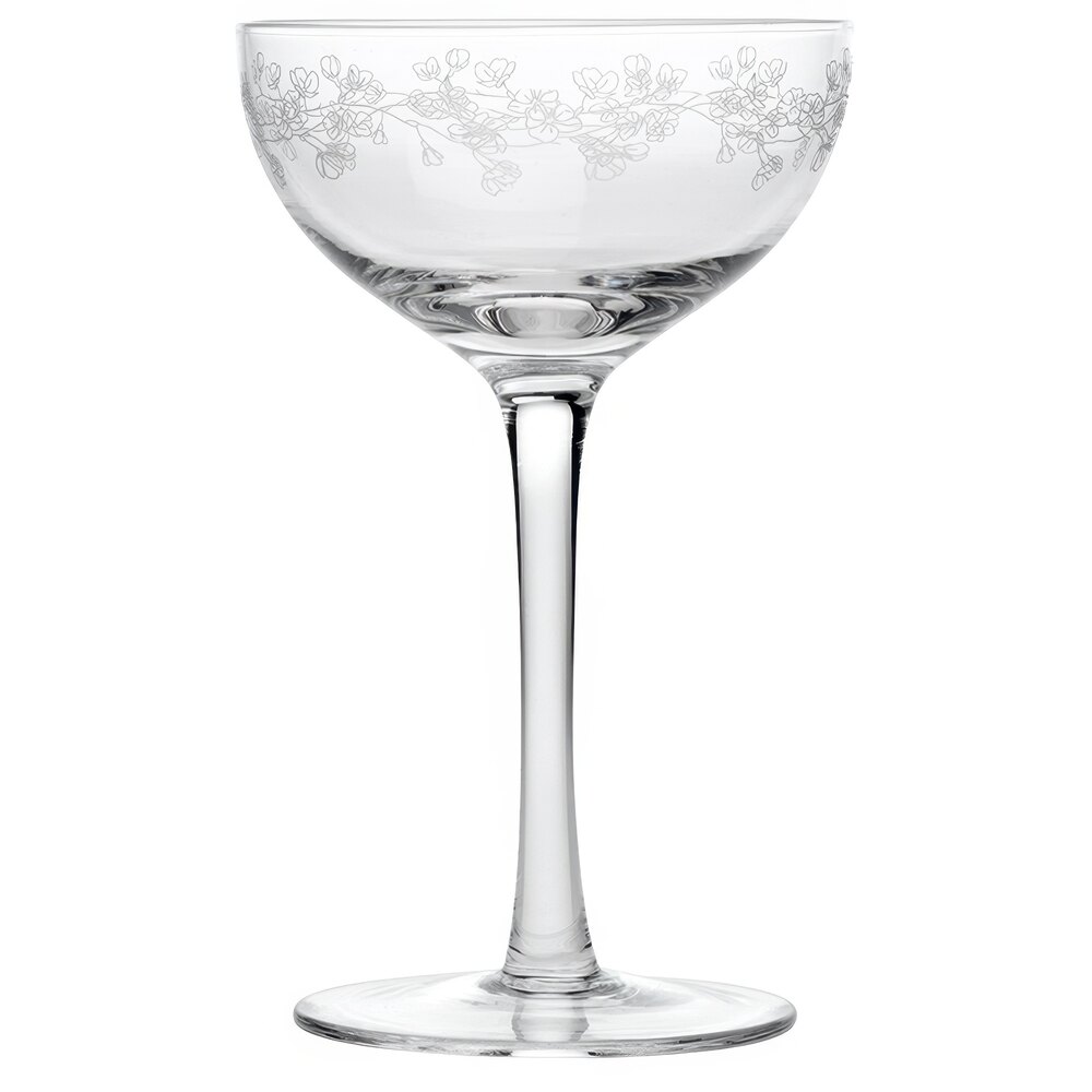 Arcoroc by Chris Adams CA504 Mix Collection 6 oz. Etched Coupe Cocktail ...