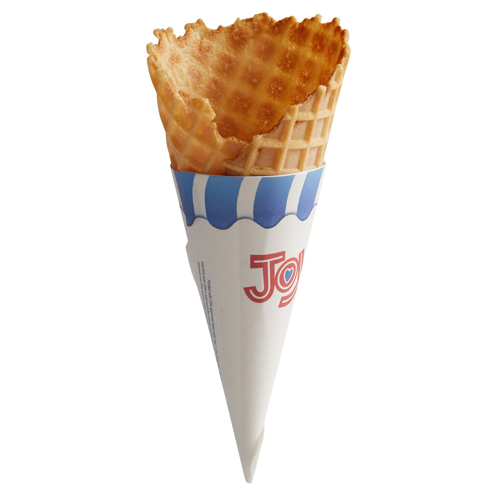JOY Regular Jacketed Waffle Cone - 216/Case