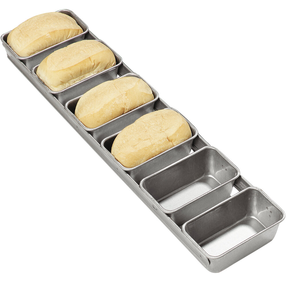 Mini Loaf Pan With 6 Compartments Carlisle WebstaurantStore Mini Loaf Pan With 6 Compartments Carlisle WebstaurantStore