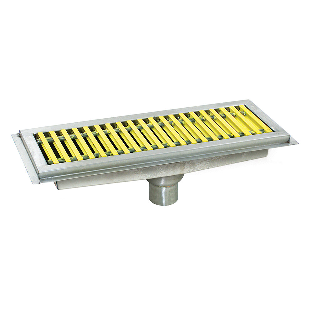 Eagle Group FT-1218-FG 12" x 18" Floor Trough with Yellow Fiberglass ...