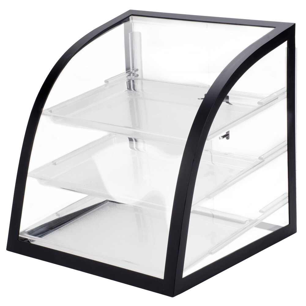 Cal-Mil P255-13 Iron Euro Style Black Display Case - 16" x 16 1/2" x 16 ...