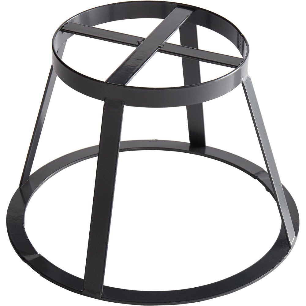 GET MTS-R6-MG Madison Avenue 6" Tall Metal Gray Round Display Stand ...